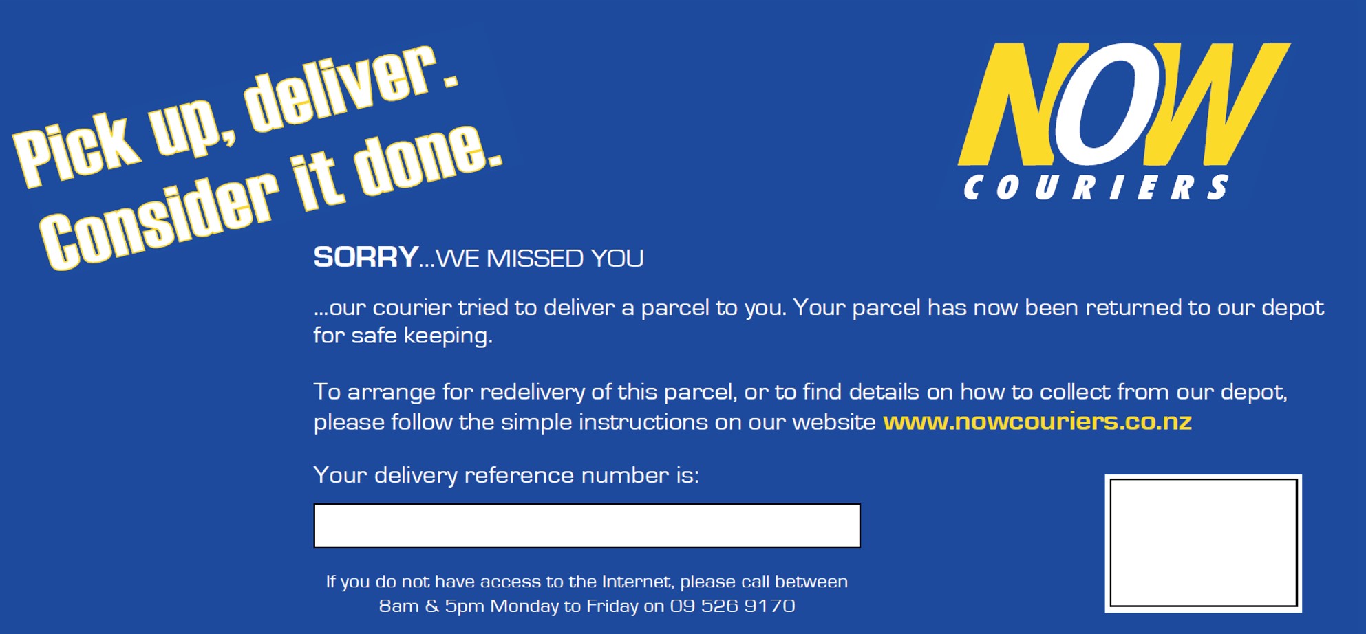 Card Left - Now Couriers